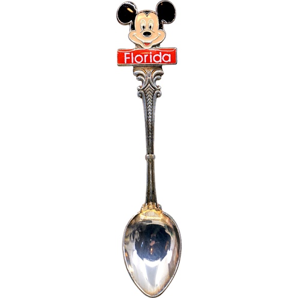 Disney | Dining | Walt Disney Mickey Mouse Florida Silver Souvenir ...